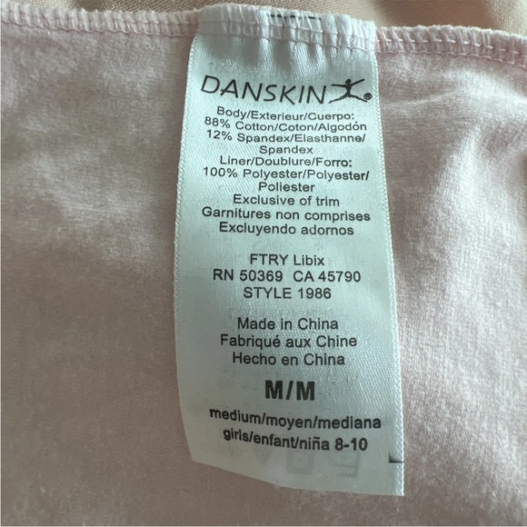 Danskin | One Pieces | Danskin Girls High Neck Tank Petal Pink Leotard ...